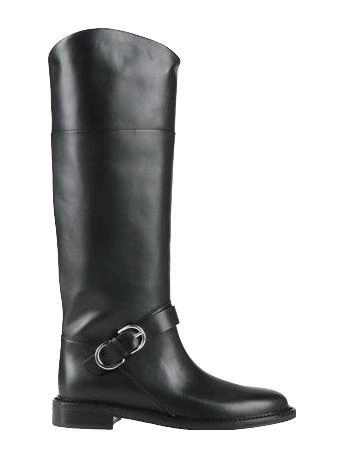 Rag & Bone Leather Buckled Riding Boots - Black