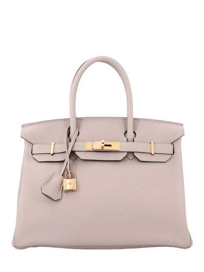 Hermès Birkin Handbag Togo With Rose Gold Hardware 30 - Grey