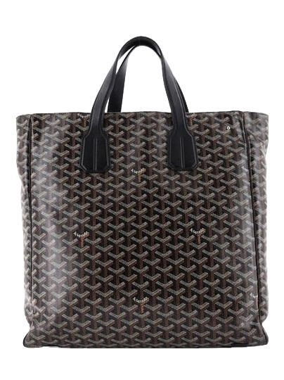 Goyard Voltaire Iii Tote Coated Canvas - Black