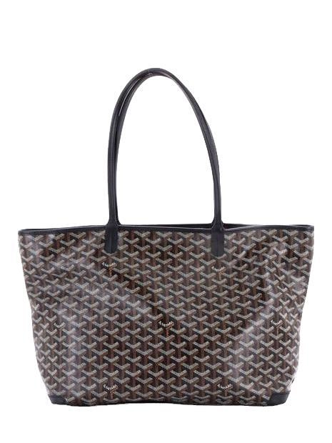 Goyard Artois Tote Coated Canvas Mm - Black