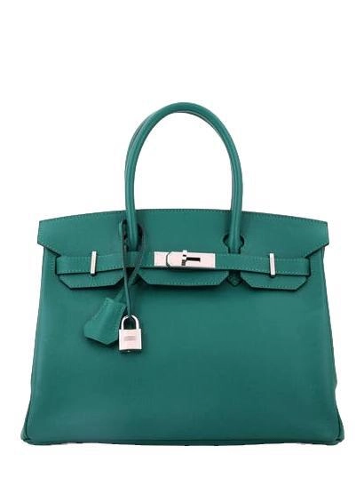 Hermès Birkin Handbag Epsom With Palladium Hardware 30 - Green