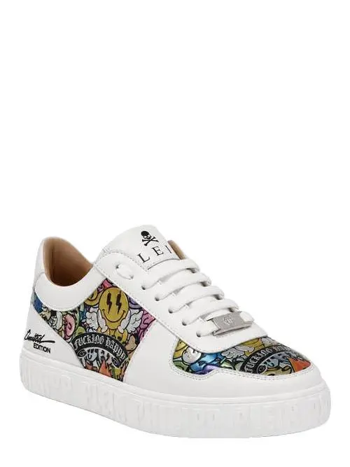 Philipp Plein Low-top Sneakers With Graphic Print - White