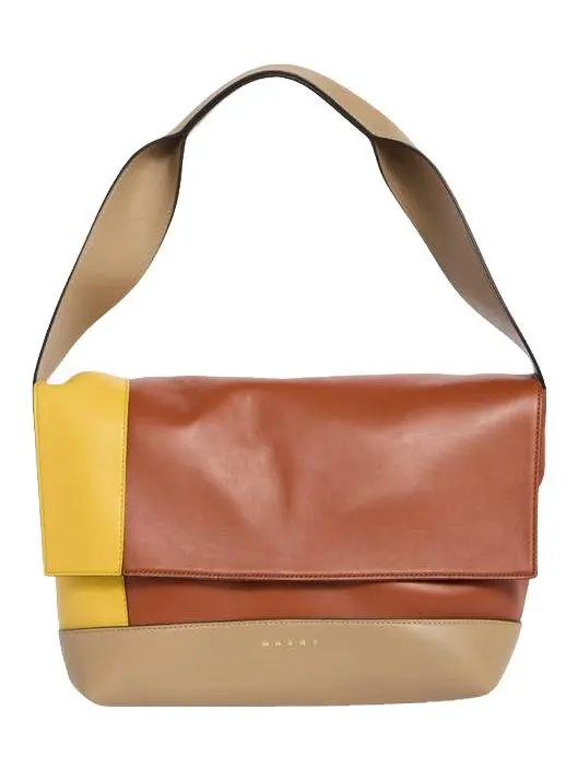 Marni Colorblock Pod Pochette Bag - Sun/bark/moon Stone