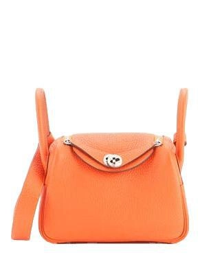 Hermès Lindy Bag Clemence Mini - Orange