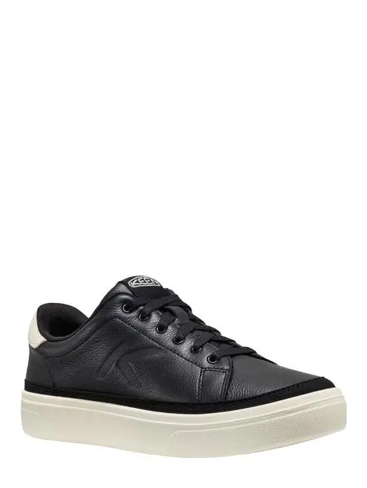Keen Km1 Leather Court Sneaker - Black/birch