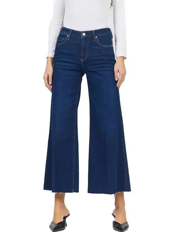 DEAR JOHN Bowie High Waist Raw Hem Wide Leg Jeans - Star Demand