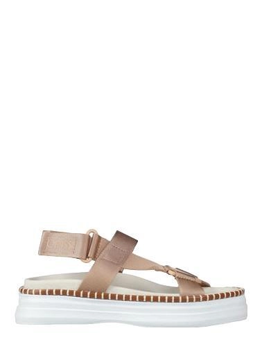 ODISSI Light Brown Textile Fiber Sandals - Beige