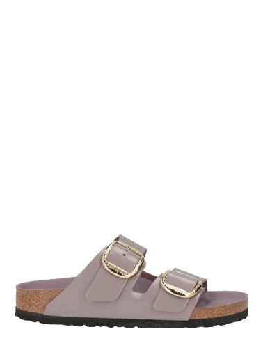 BIRKENSTOCK Glossed Leather Sandals - Mauve