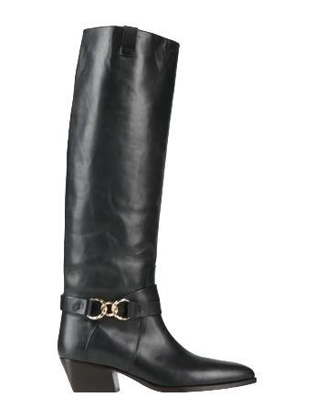 Ulla Johnson Calfskin Leather Boots - Black