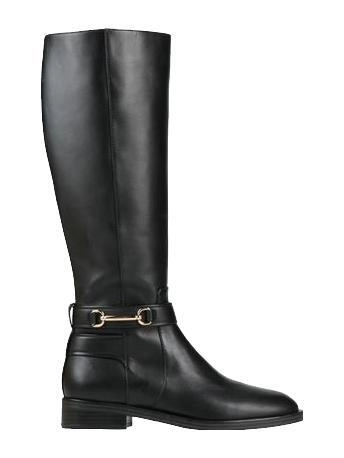 Michael Kors Knee-high Leather Boots With Zip Fastening - Black