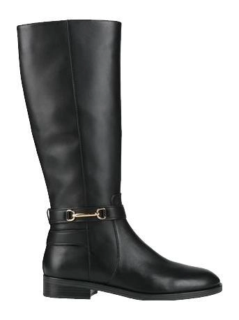 Michael Kors Leather Knee-high Boots With Buckle Detail - Black