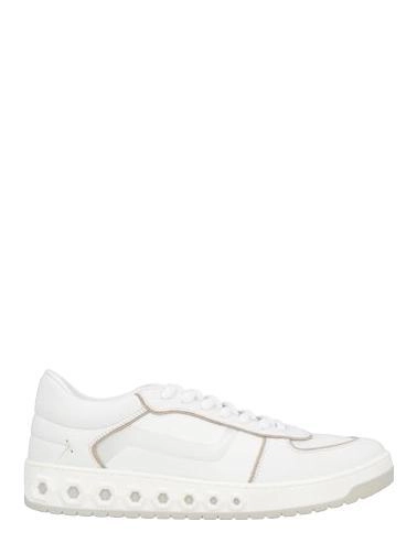BORN OUTSIDE Leather And Mesh Low-top Sneakers - White