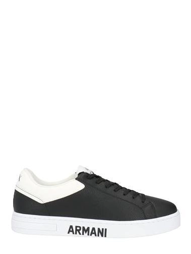 Armani Exchange Cow Leather Sneakers - Black