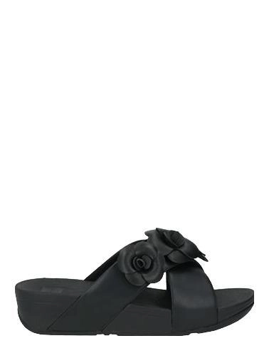 Fitflop Sandals With Floral Appliqués - Black