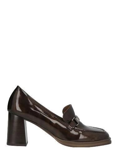 BRACCIALINI Embellished Loafers With Block Heel - Brown