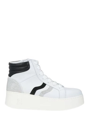 GIO+ High-top Leather Sneakers With Crystal Embellishments - White