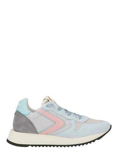 VALSPORT Leather And Textile Blend Low-top Sneakers - Blue