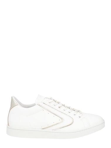 VALSPORT Leather Sneakers With Metallic Trim - White