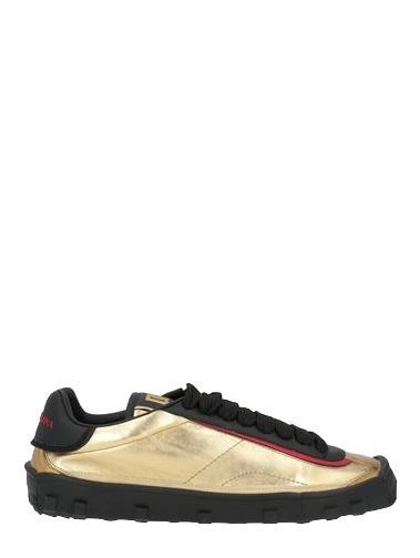 Dolce & Gabbana Metallic Low-top Sneakers - Gold