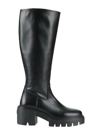 STUART WEITZMAN Calfskin Leather Knee-high Boots - Black