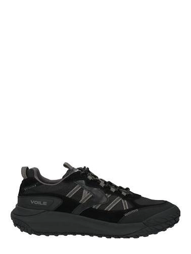 VOILE BLANCHE Low-top Sneakers In Suede And Ripstop - Black