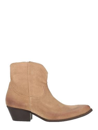 FABRIZIO CHINI Ankle Boots Size Leather - Beige