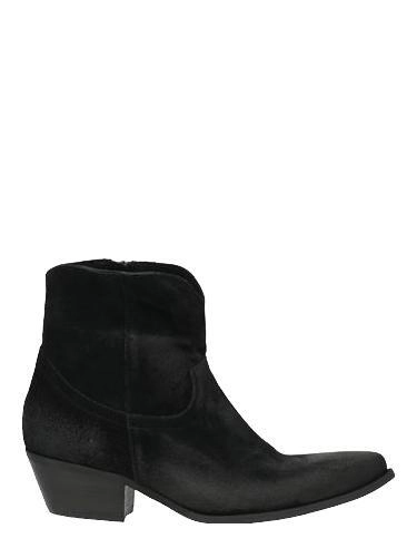 FABRIZIO CHINI Suede Ankle Boots - Black