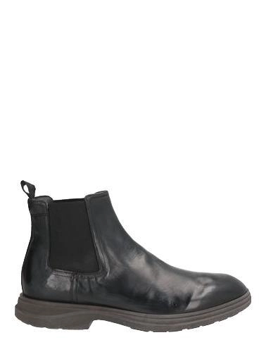 STURLINI Dark Leather Chelsea Ankle Boots - Black