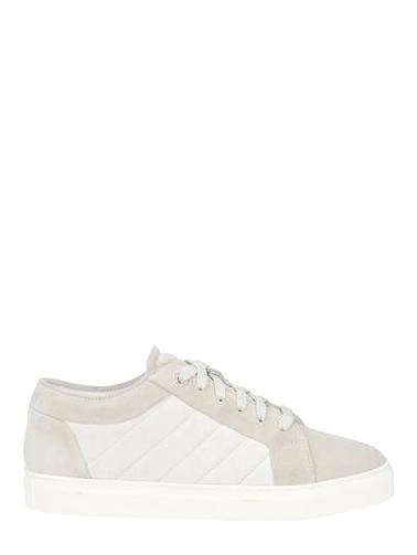 MOORER Suede And Textile Low-top Sneakers - Grey