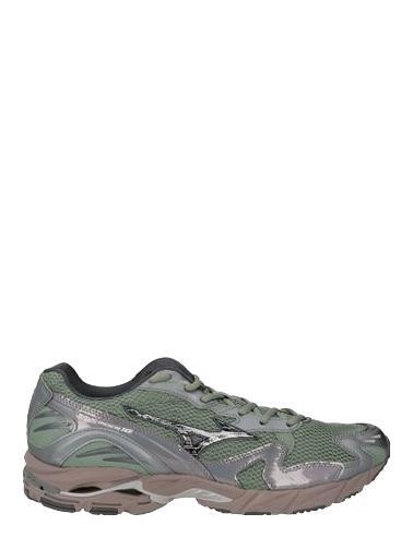 Mizuno Wave Rider Textile Fiber And Synthetic Material Sneakers - Green