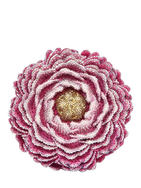 Judith Leiber Crystal Peony Clutch - Pink