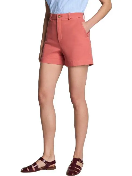 Spanx Supersmooth™ High Waist Stretch Twill Shorts - Clay