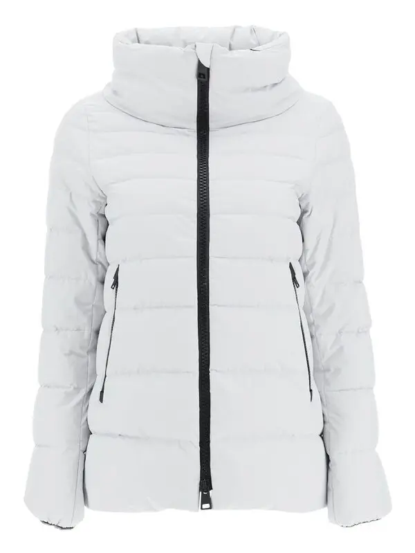 Herno High-neck Zip-up Padded Jacket - White