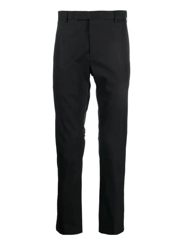 PT TORINO Tailored Trousers With Belt Loops - Black