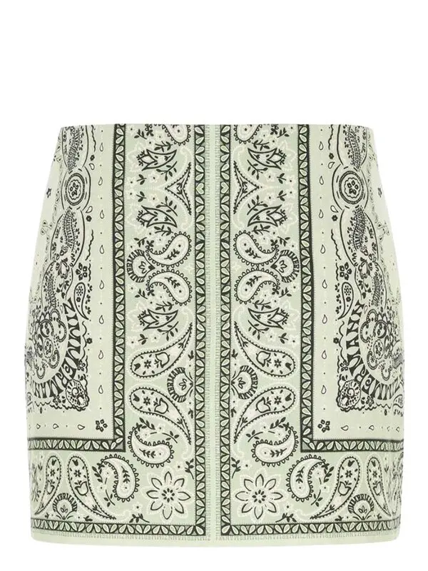 Zimmermann Printed Mini Skirt - White