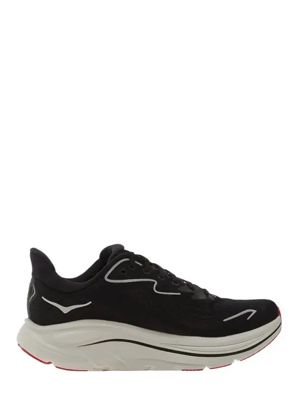 Hoka One One Clifton 10 Lace-up Sneakers - Black
