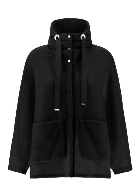 Herno Drawstring Hooded Jacket - Black
