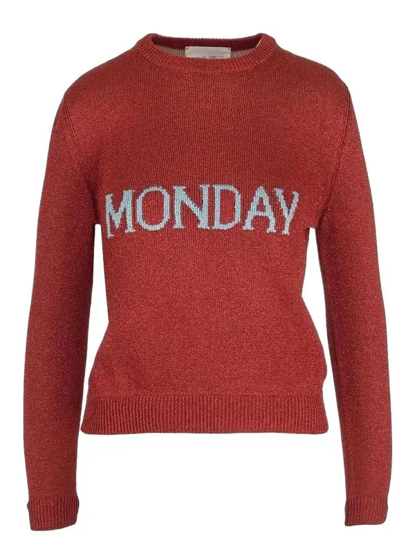 Alberta Ferretti Logo Pullover - Blue