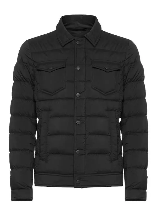 Herno Button-up Down Jacket - Black