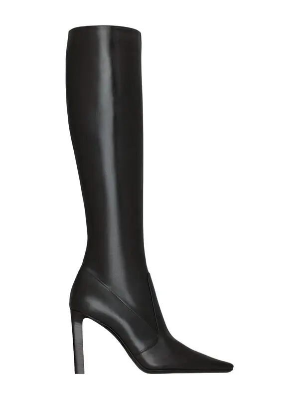 Saint Laurent Francoise Pointed Toe Boots - Black
