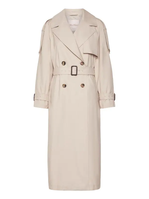 Max Mara Coro Double-breasted Belted Trench Coat - Beige