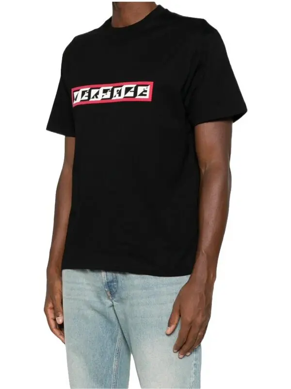 Versace Logo-print T-shirt - Black