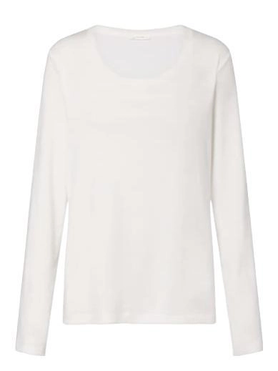THE ROW Kalto Cotton Jersey Long Sleeve Top - White