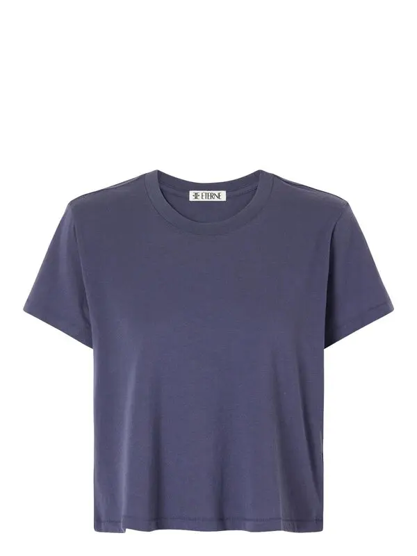 Eterne Cotton And Modal-blend Jersey T-shirt - Blue