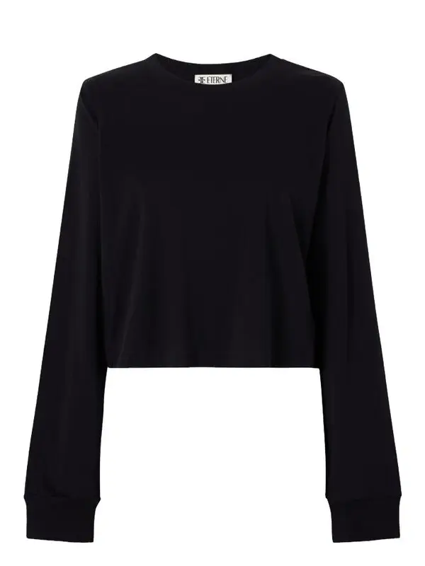 Eterne Cotton And Modal-blend Jersey T-shirt - Black