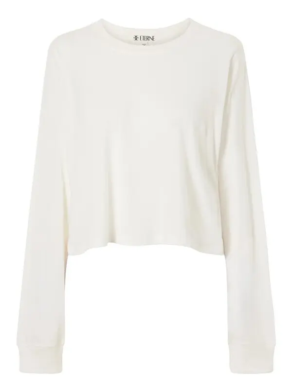Eterne Cotton And Modal-blend Jersey T-shirt - Neutrals