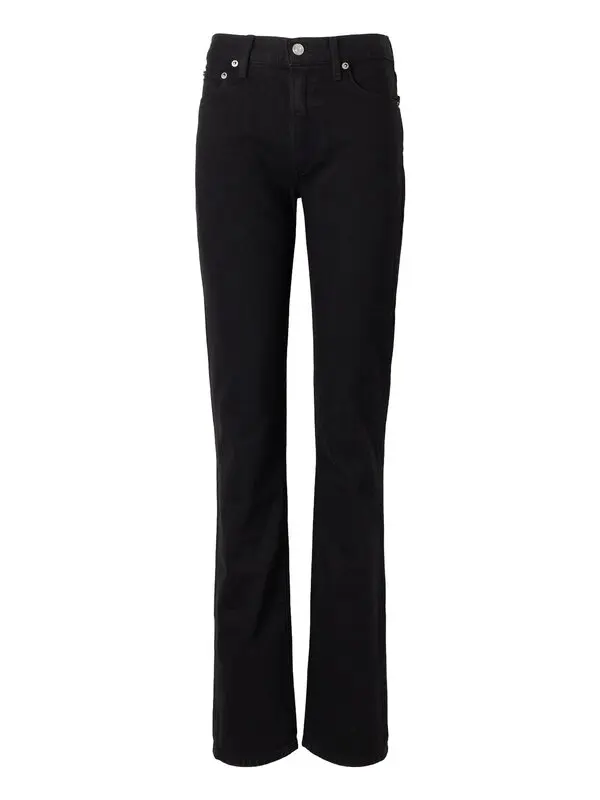 Eterne Chloé High-rise Straight-leg Jeans - Black