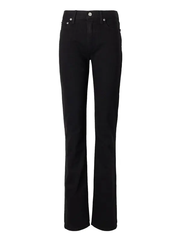 Eterne Chloé High-rise Straight-leg Jeans - Black
