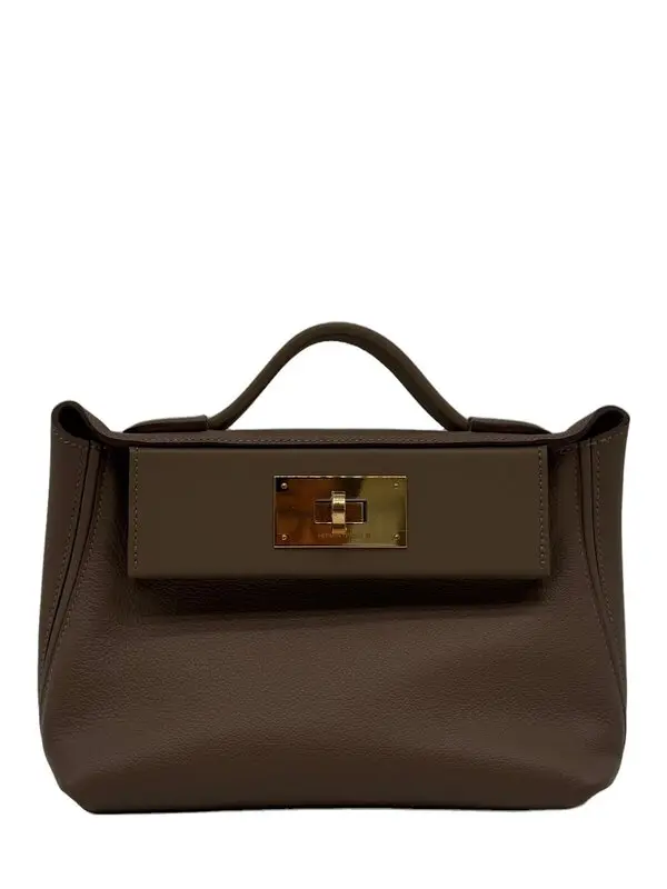 Hermès 24/24 Evercolor/swift Bag - Etoupe