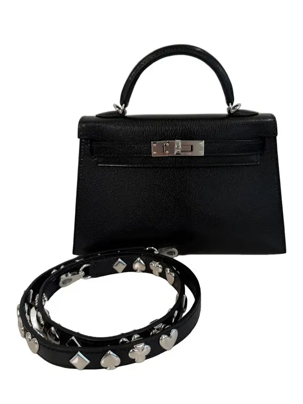 Hermès Mini Kelly Clou De Coeur Bag - Black